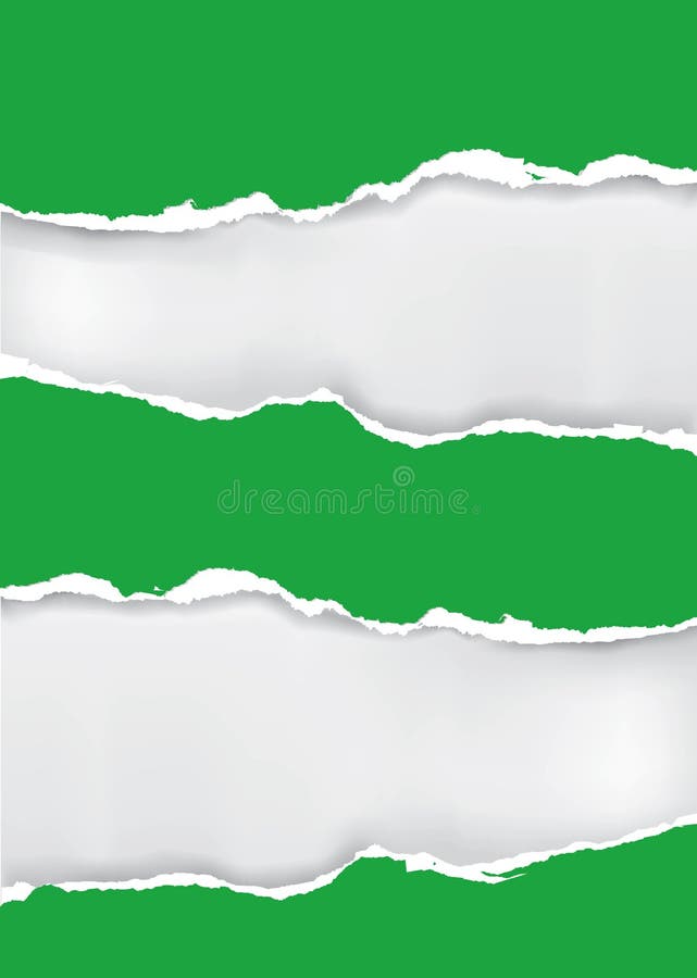 Green ripped paper stock vector. Illustration of green - 44923178