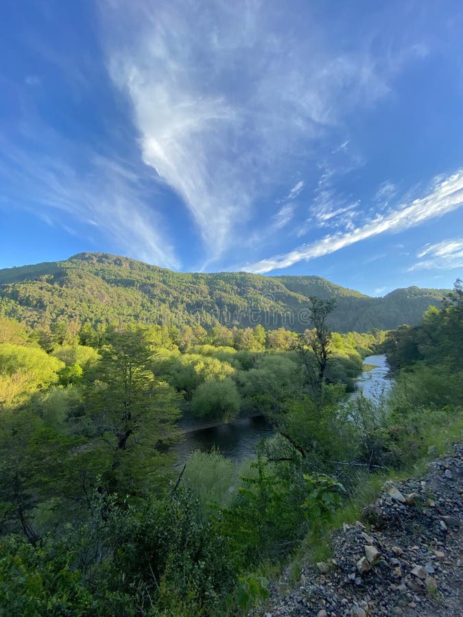 The Green River Valley View Stock Photo - Image of landscape, valley ...