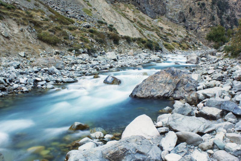 Green River Water in Pakistan Stock Photo - Image of camping, rock ...
