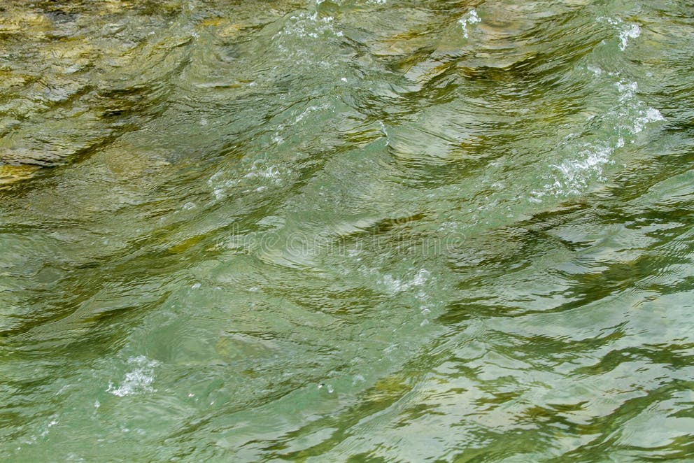 Green River Water Surface with Waves. Stock Image - Image of fresh ...