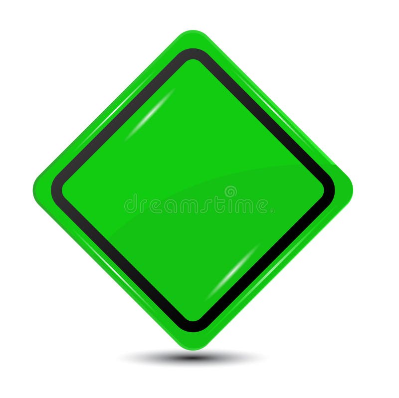 Green Road Sign , stock illustration. Illustration of direction - 81928816