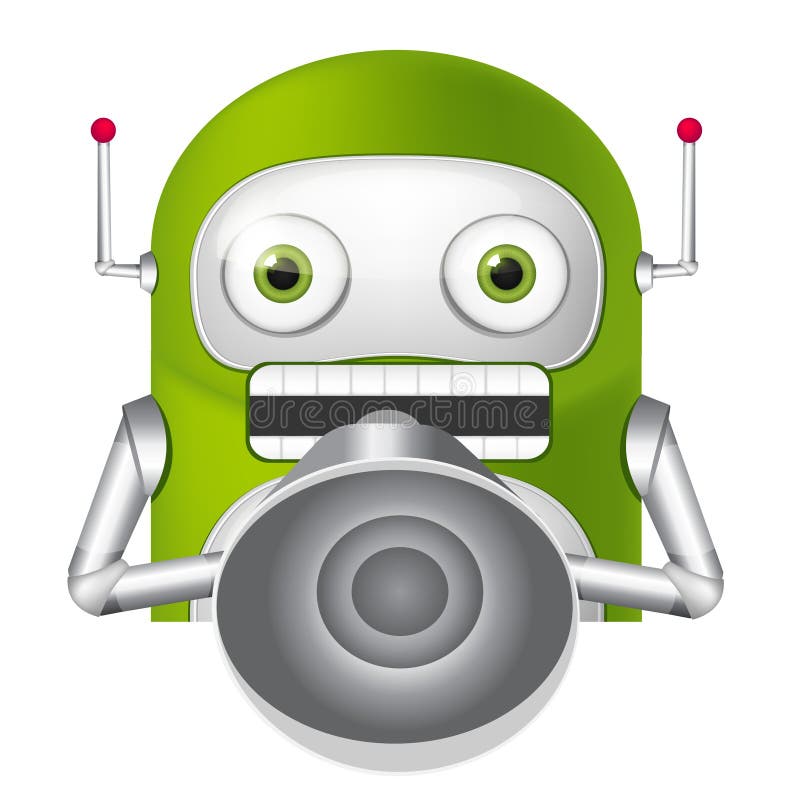 Shouting Robot Cartoon Stock Illustrations – 87 Shouting Robot Cartoon ...