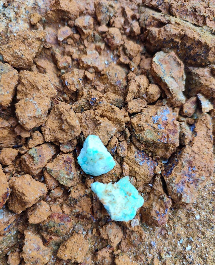 Green Rock Pure Nickel Laterite Deposits in Open Pit Mines Stock Image ...