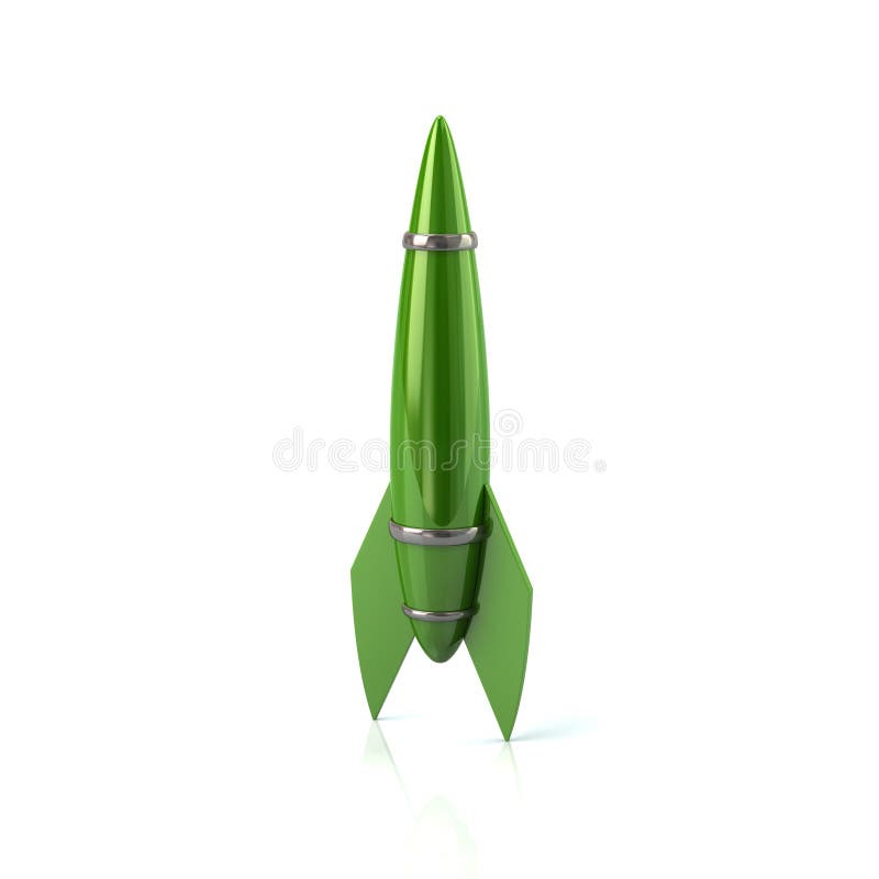 Green rocket stock illustration. Illustration of isolated - 15966297