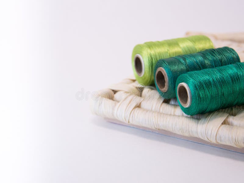 Rolls of Thread with RGB and CMYK Colors. Stock Photo - Image of pieces ...