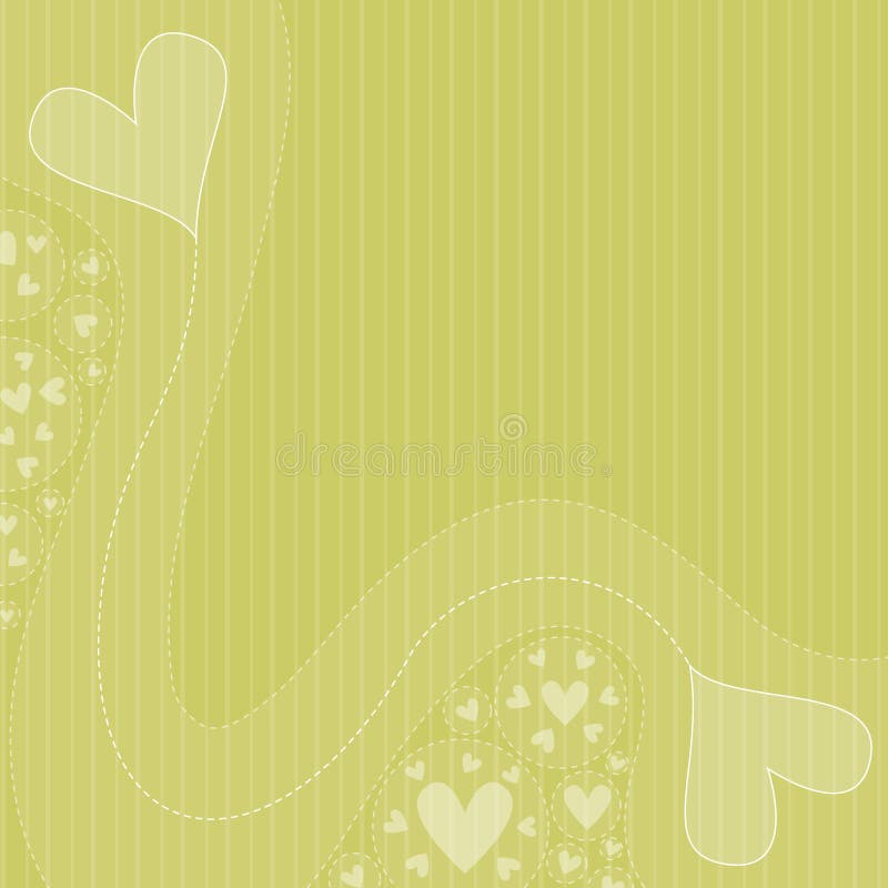 Green Romantic Heart Background Stock Illustration - Illustration of ... Green Romantic Heart Background Stock Illustration - Illustration of ...