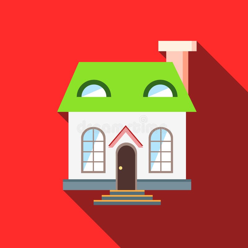 Green Roof House Icon Flat Style Stock Illustrations – 1,772 Green Roof ...