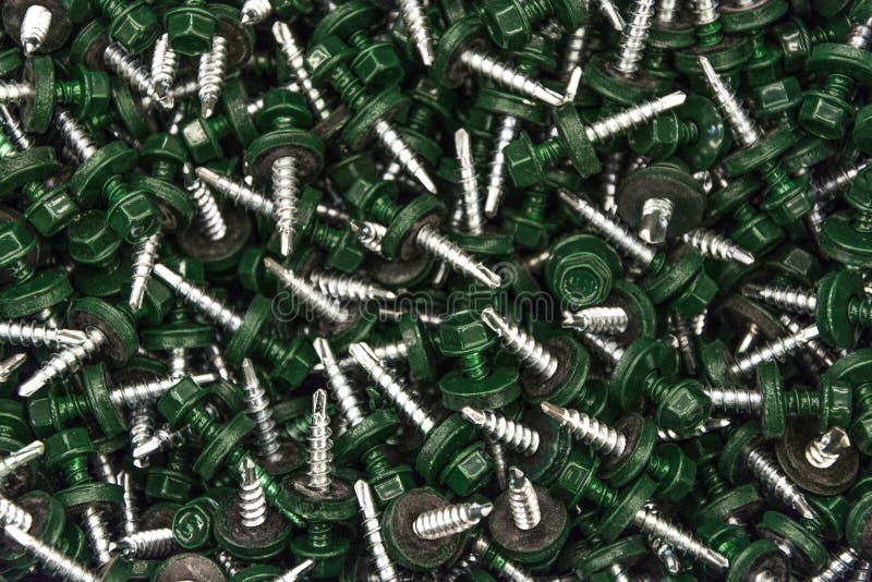 Green Roofing from Metal Plate Stock Photo - Image of metal, green ...