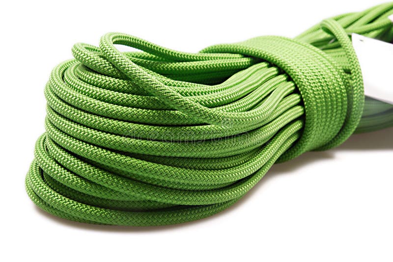 Green rope loop stock image. Image of cutout, twist, green - 1902113