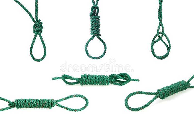 Green rope tied the knot stock image. Image of cotton - 104965697