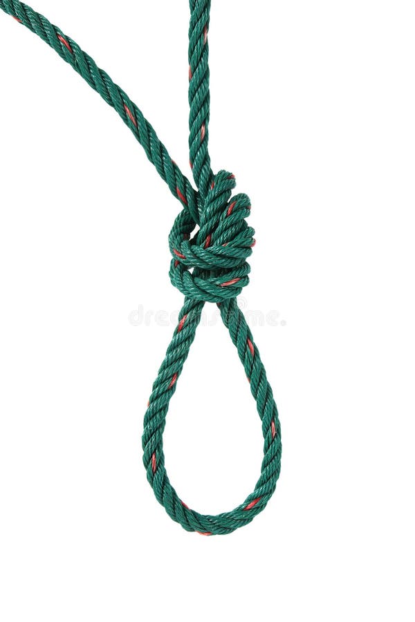 Green rope tied the knot stock image. Image of ship - 190875685