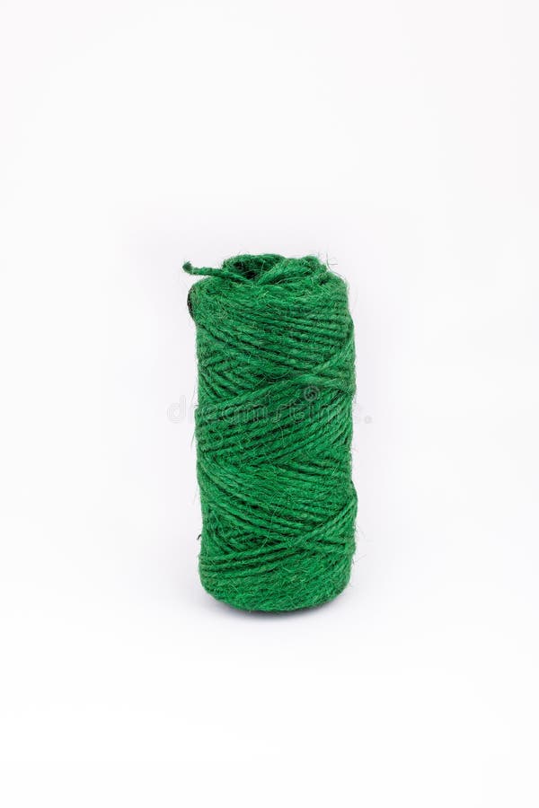 Green Rope on White Background Stock Photo - Image of concept, design ...