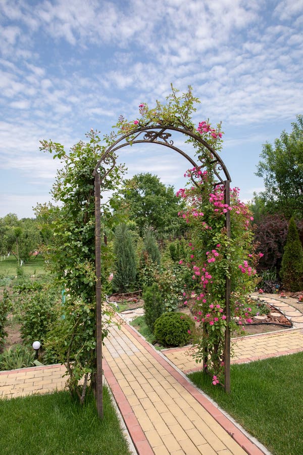 1,962 Pink Rose Garden Arch Stock Photos - Free & Royalty-Free Stock ...