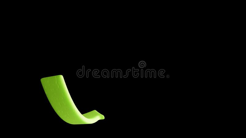 Green Rotating Arrows on Alpha Channel Stock Footage - Video of smooth ...