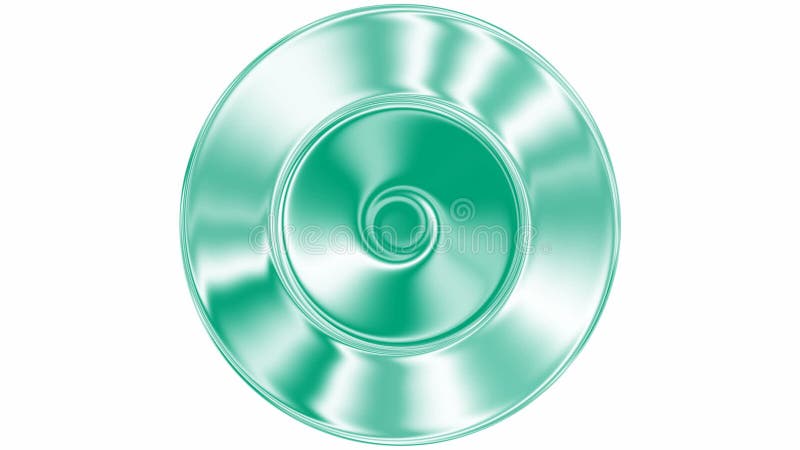 Green Rotating Hemisphere on White Background a Stock Footage - Video ...