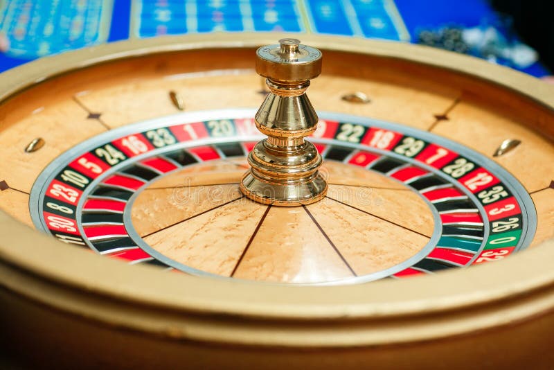 Green Roulette Table with Colored Chips Ready To Play Stock Photo ...