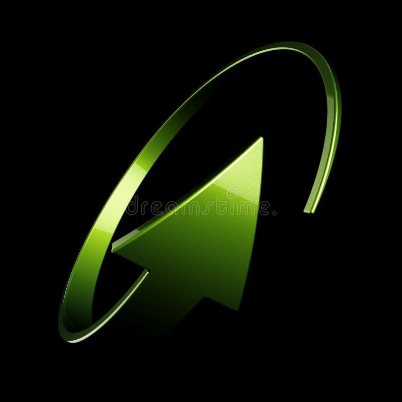 3d round arrow. stock illustration. Illustration of luminous - 13469571