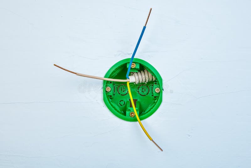 Green Round Box for European Standard Socket or Switch Stock Photo ...