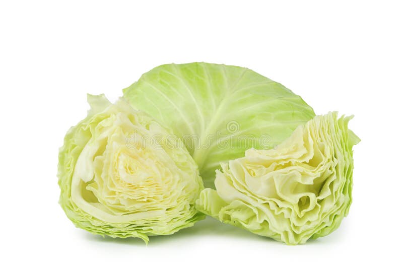 Round Cabbage Growing in the Garden Big Head Stock Image - Image of ...