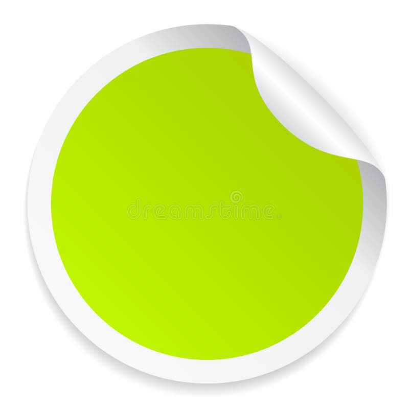 Green round sticker stock vector. Illustration of bubble - 80282917