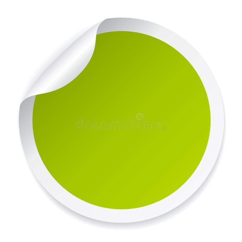 Green round sticker stock vector. Illustration of info - 79528766