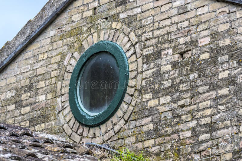 Green round window stock photo. Image of detail, look - 74921908
