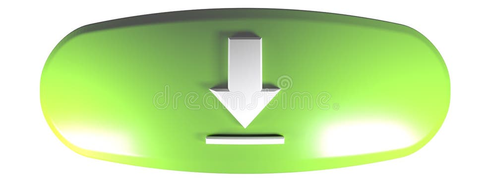 Green Rounded Rectangle DOWNLOAD - 3D Rendering Illustration Stock ...