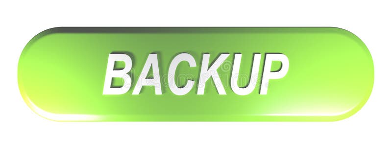Green Rounded Rectangle Push Button BACKUP - 3D Rendering Stock ...