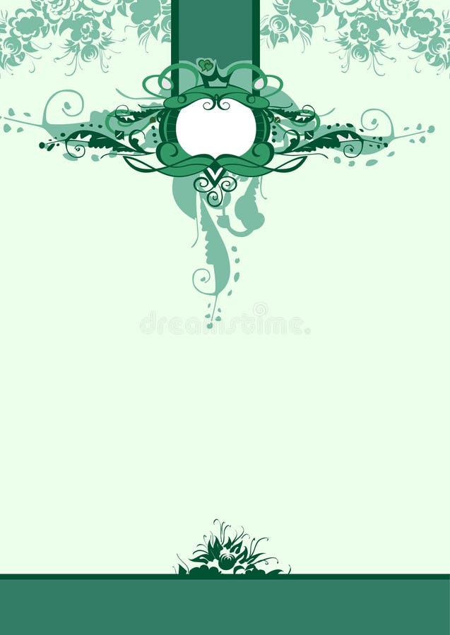 Greenish-yellow Border Frame Stock Vector - Illustration of swoop ...