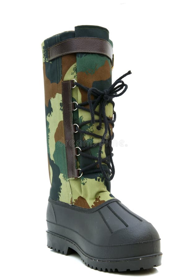 Green Rubber Boots Isolated Picture. Image: 4173628