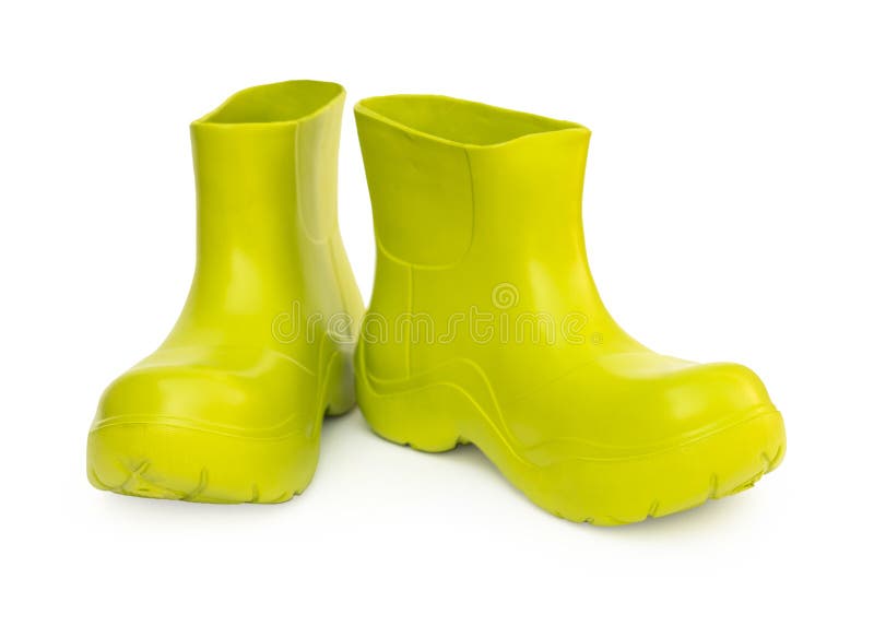 Green rubber boots stock image. Image of industry, foot - 369260549