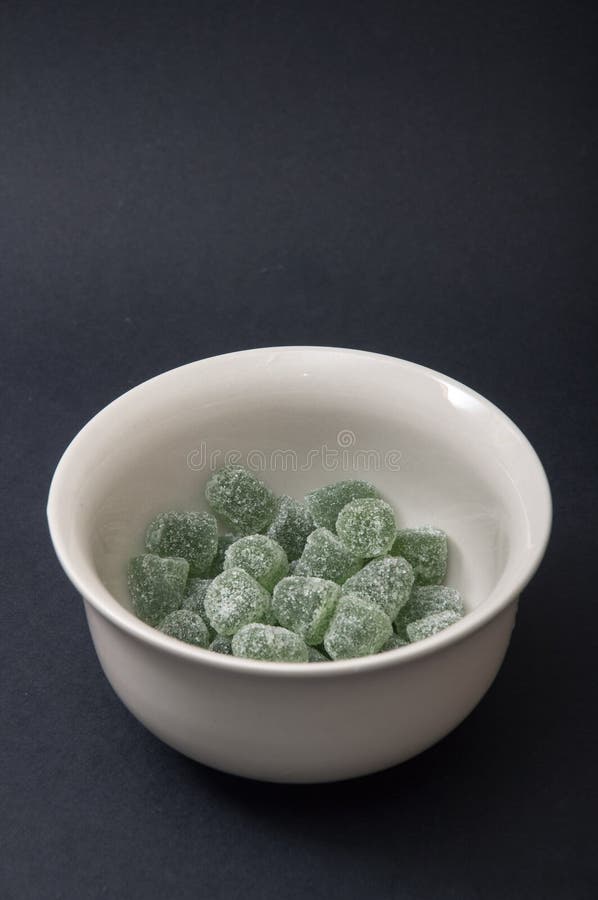 Green Rubber Menthol Candy with Sugar Stock Image - Image of food, logo ...