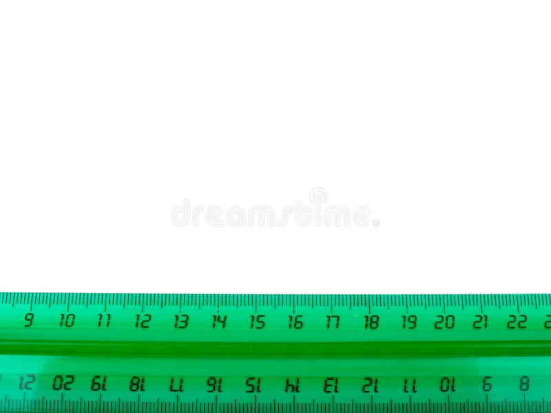 A green ruler stock photo. Image of edge, single, striped - 10515564