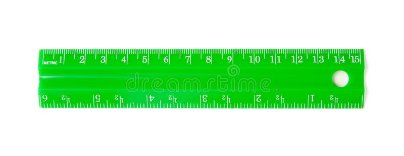 Green ruler stock image. Image of plastic, measure, inch - 14182495