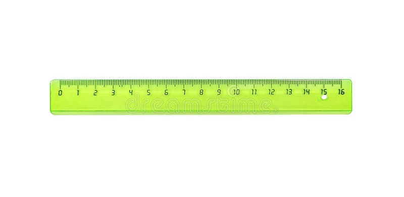 The Green Ruler is Plastic for Measuring Centimeters Stock Photo ...