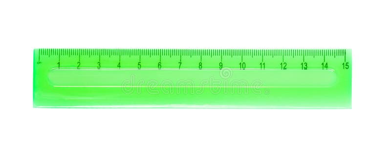 Green ruler stock image. Image of plastic, measure, inch - 14182495