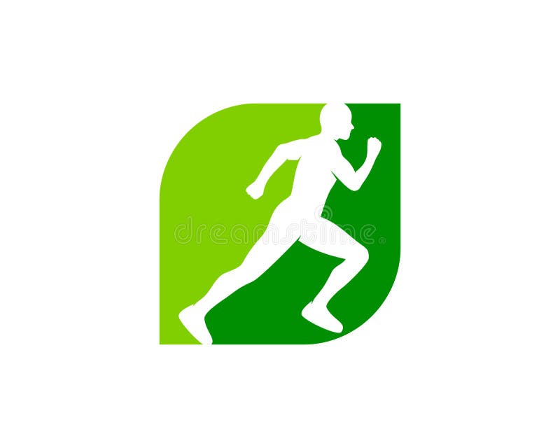 Green Run Logo Icon Design stock vector. Illustration of healthy ...