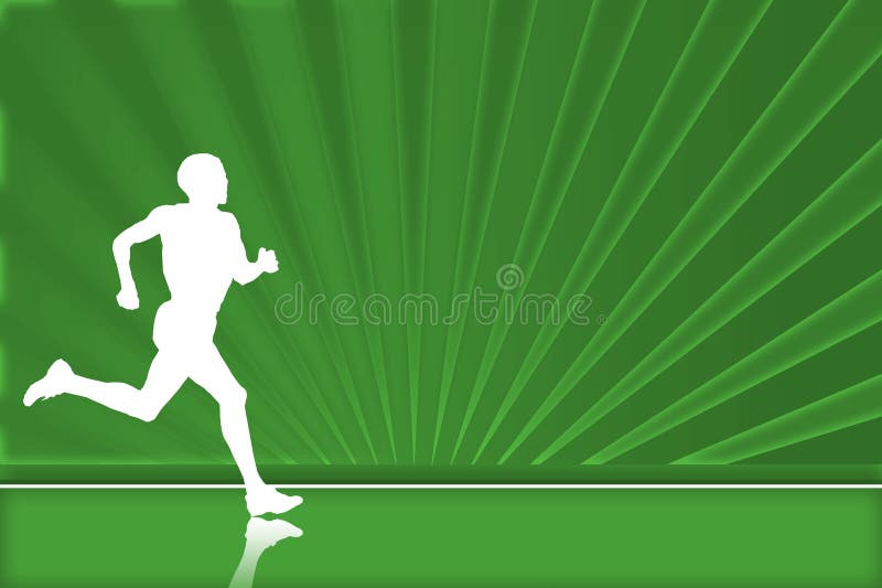 Green runner stock vector. Illustration of color, decoration - 31368249