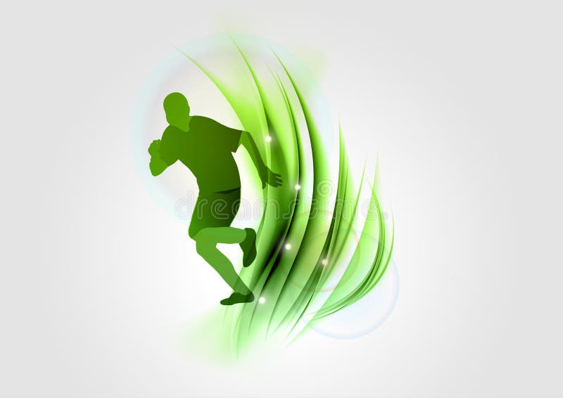 Green runner stock vector. Illustration of color, decoration - 31368249