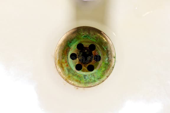 Green rust of Sewer basin stock image. Image of drop - 36010097