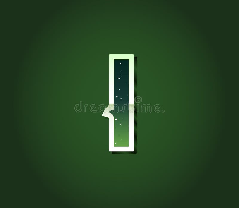 Green 80 S Retro Sci-Fi Font with Stars Inside Letters. Alphabet Stock ...
