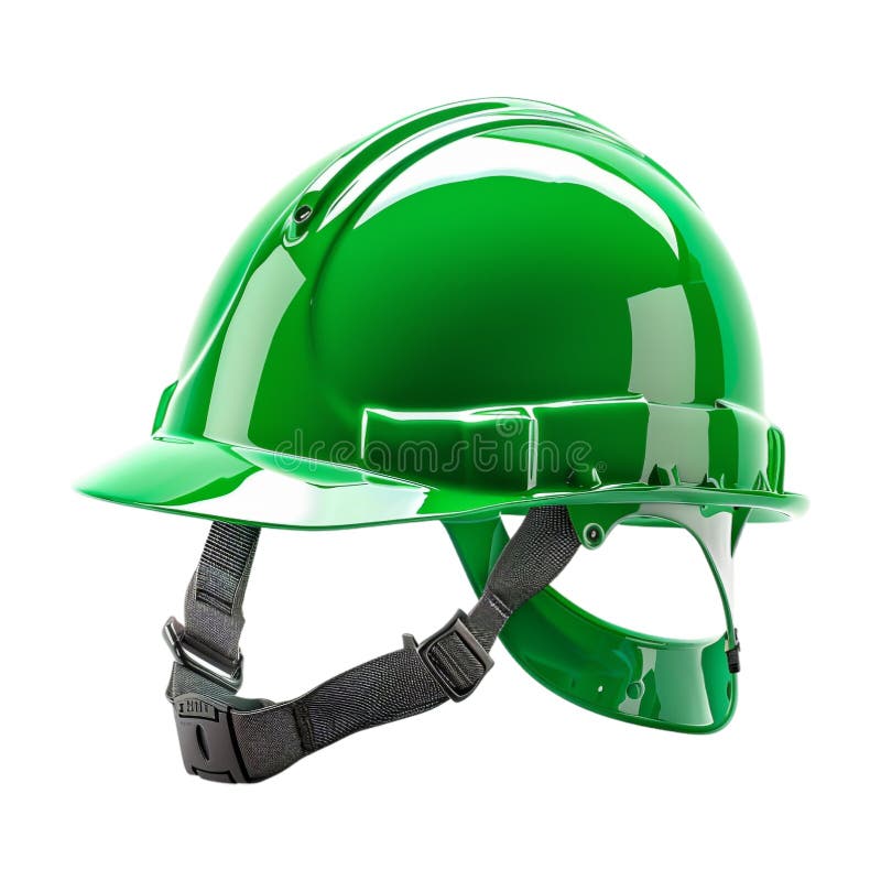 Green Safety Construction Helmet on Transparent Background - Ai ...