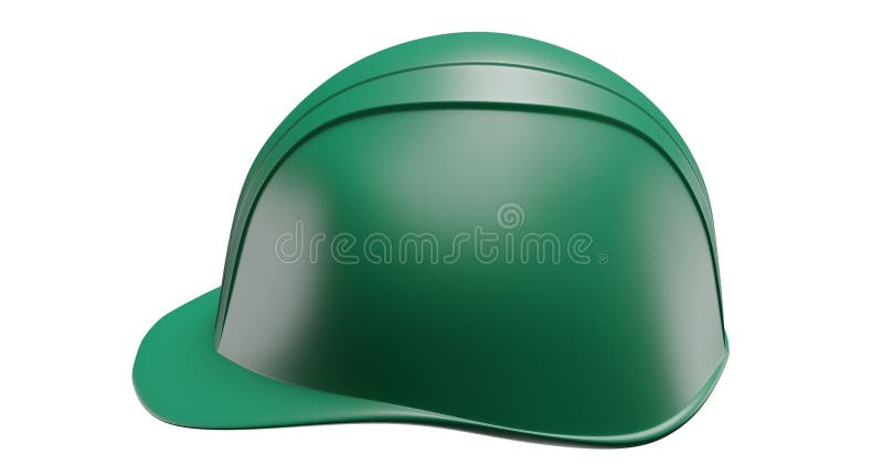Green Safety Helmet on an Isolated Background. 3d Rendering Stock ...