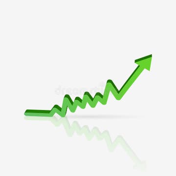 Increasing Green Arrow Chart Stock Illustrations – 1,101 Increasing ...