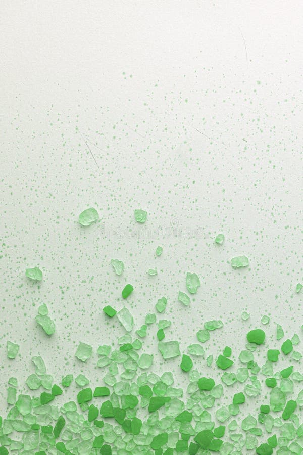 Green Salt Crystals Depicting the Spray of the Sea and Waves Stock ...