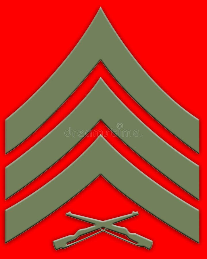 Green Sargent Insignia Stock Illustrations – 2 Green Sargent Insignia ...