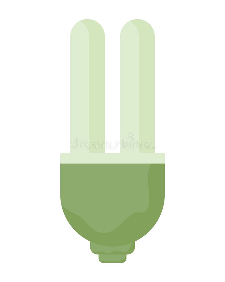 Green saving light bulb stock vector. Illustration of bulb - 256290843