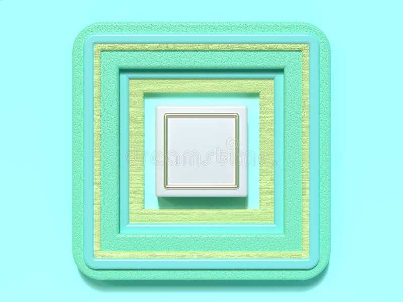 Green Scene Flat Lay Abstract Geometric Shape Pattern 3d Render ...