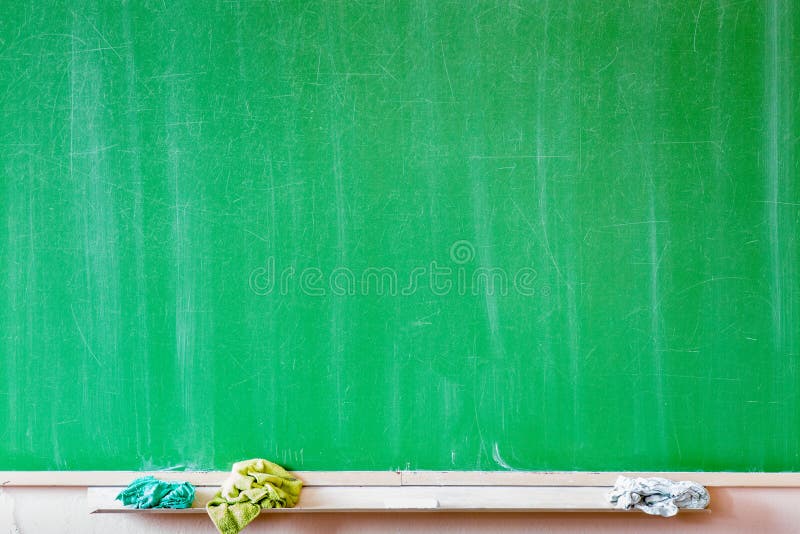 Green school chalkboard stock image. Image of board, exam - 53675015