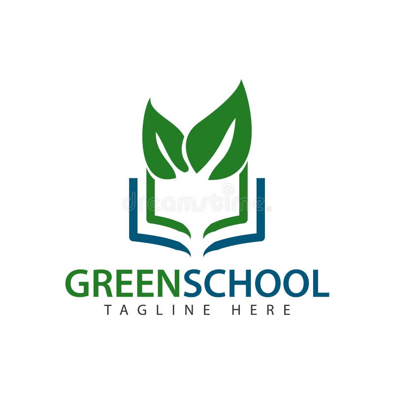 Green School Logo Vector Template Design Illustration Stock Vector ...
